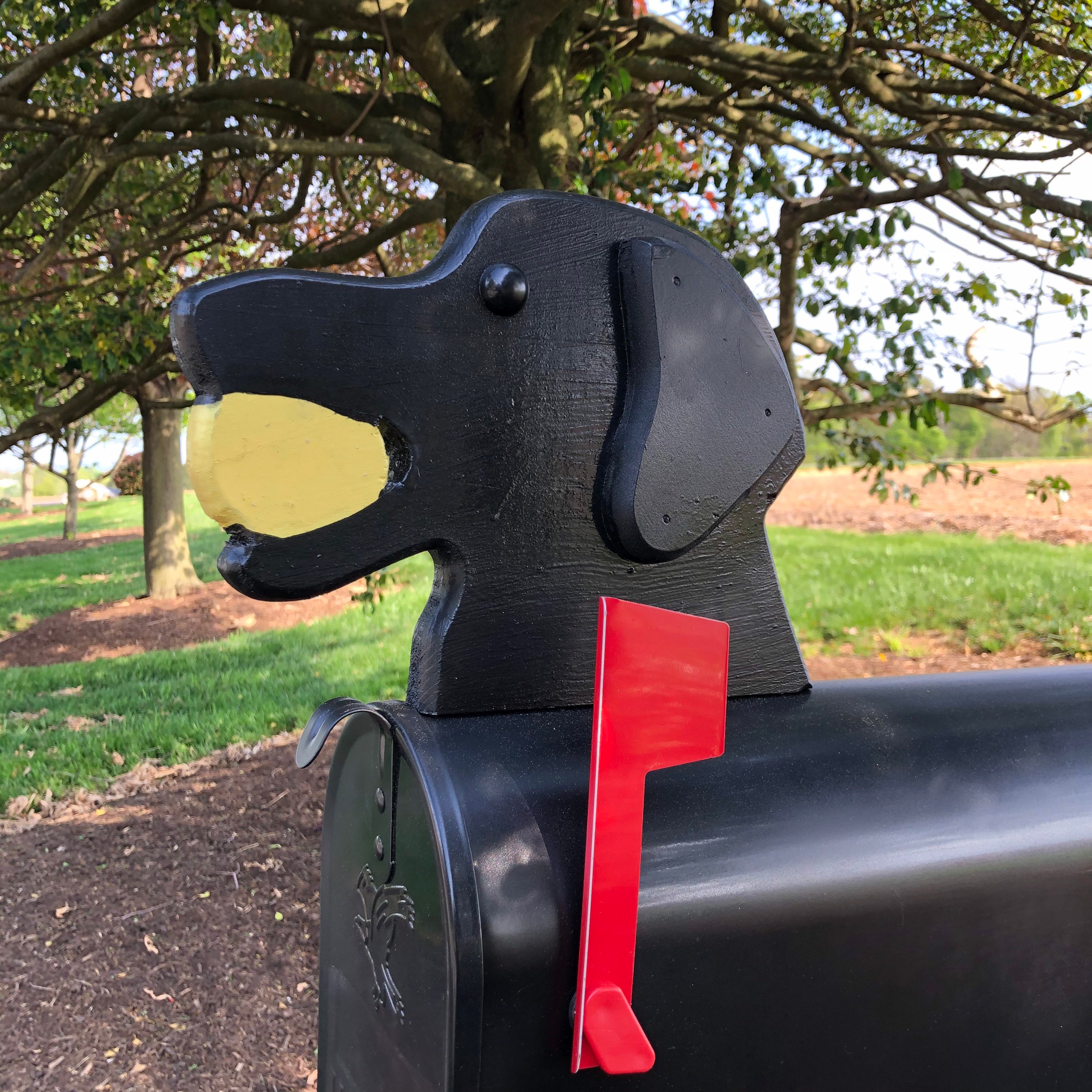 Labrador Retriever With Ball Mailbox Unique Dog Mailbox - Etsy