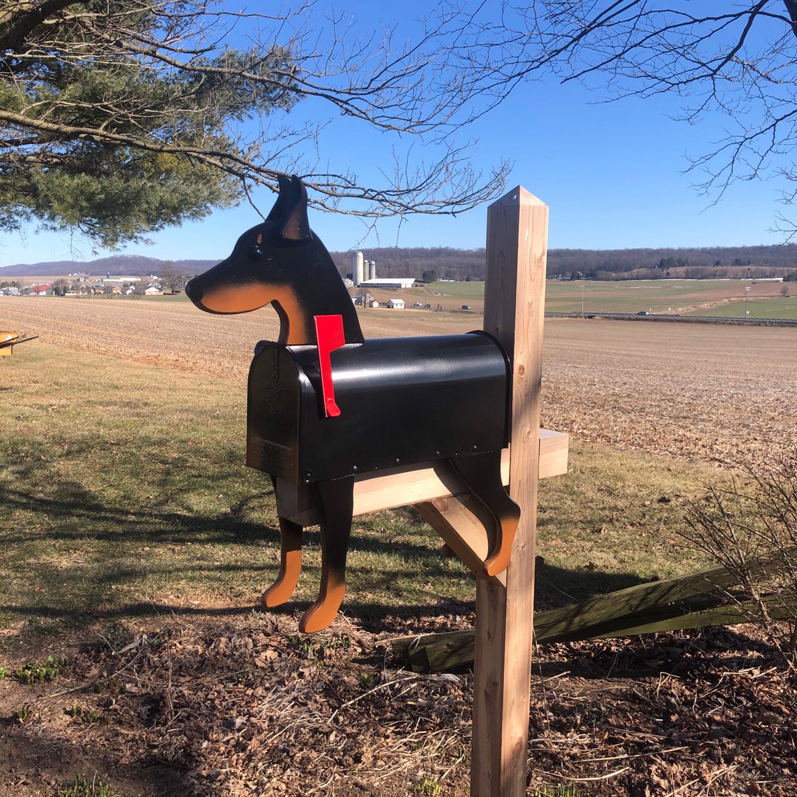 Doberman Pinscher Mailbox Unique Dog Mailbox PP016 - Etsy
