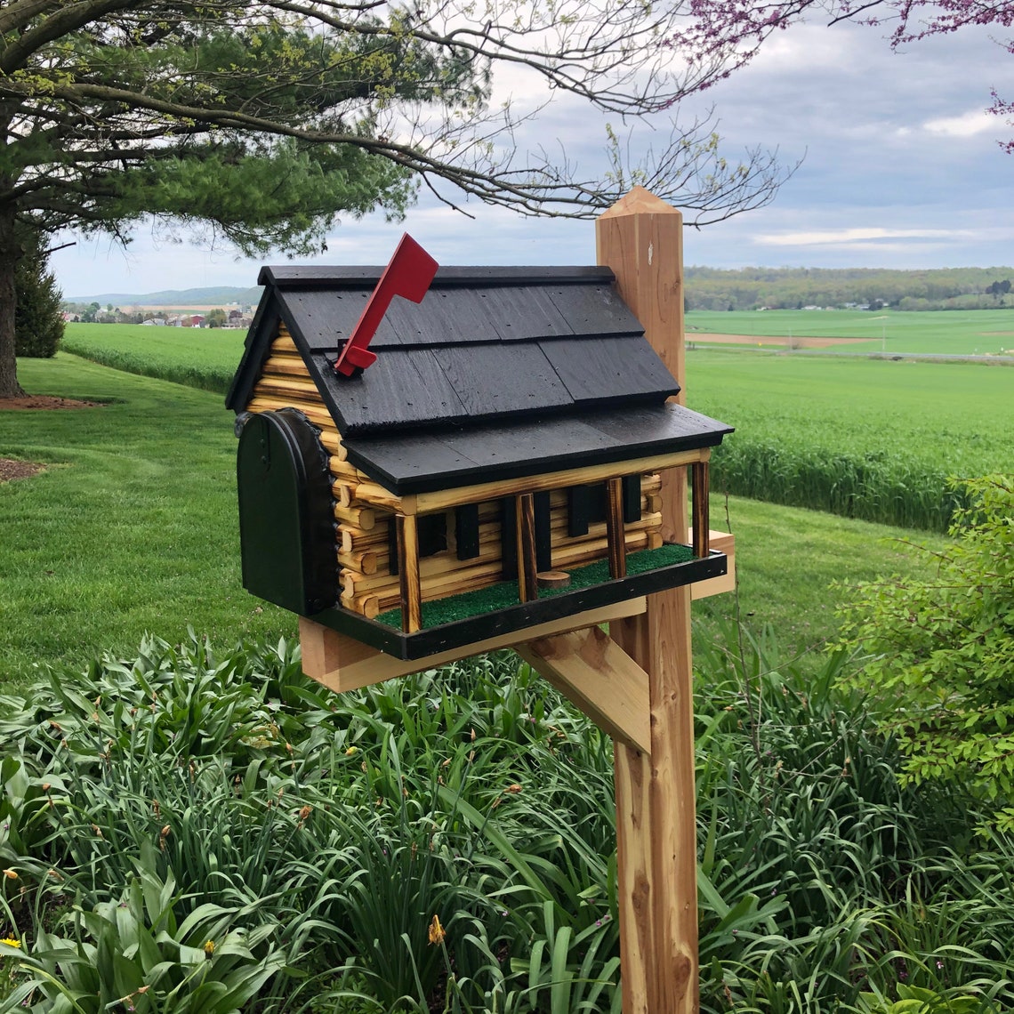 Mailbox for Your Cabin in the Woods Wooden Log Cabin Mailbox - Etsy Canada