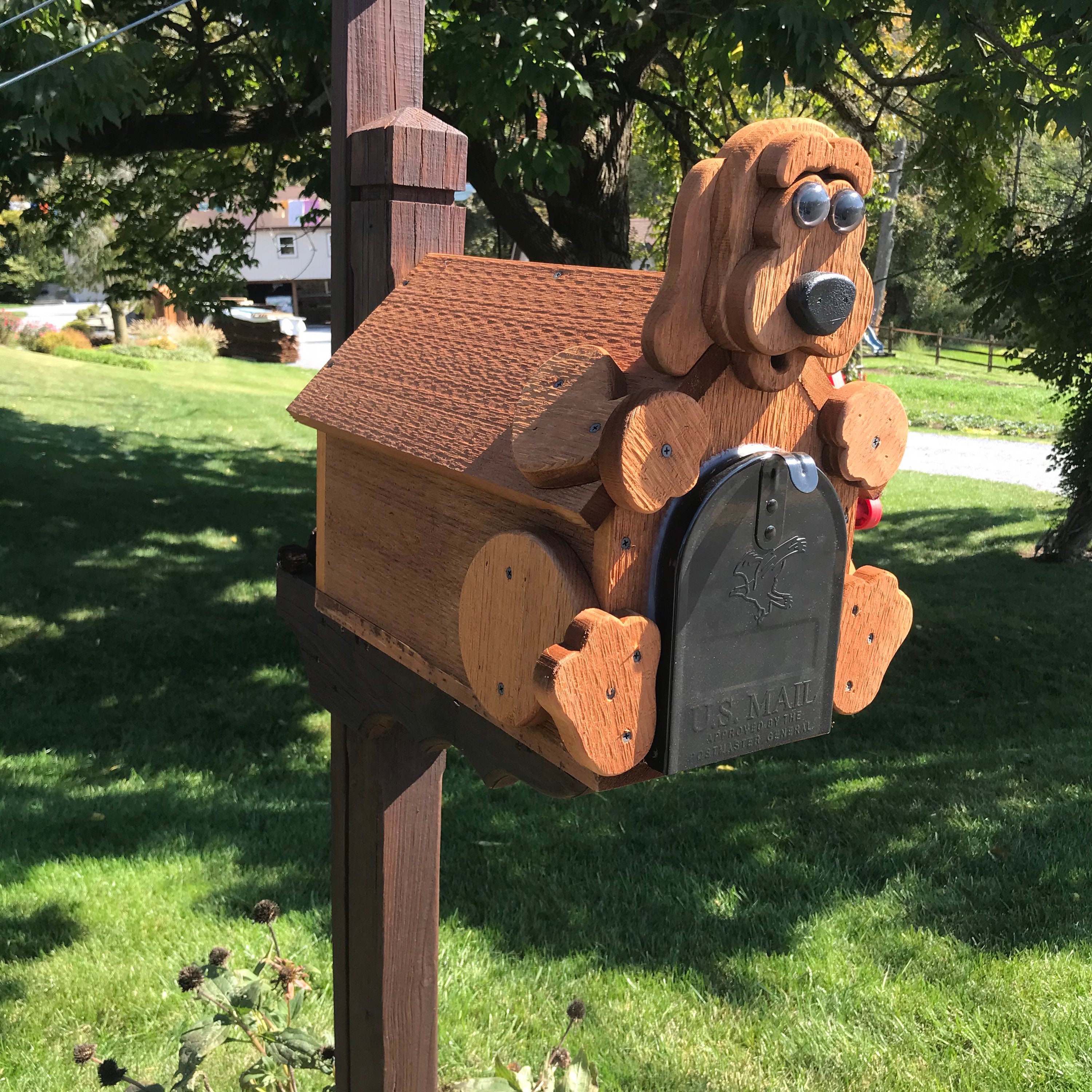 Adorable Puppy Mailbox Dog Mailbox Metal Box Insert Made - Etsy