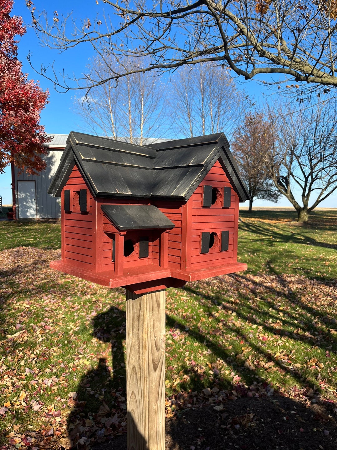 Cottage Style Birdhouse Reclaimed Materials Large Birdhouse SH-BH4 - Etsy