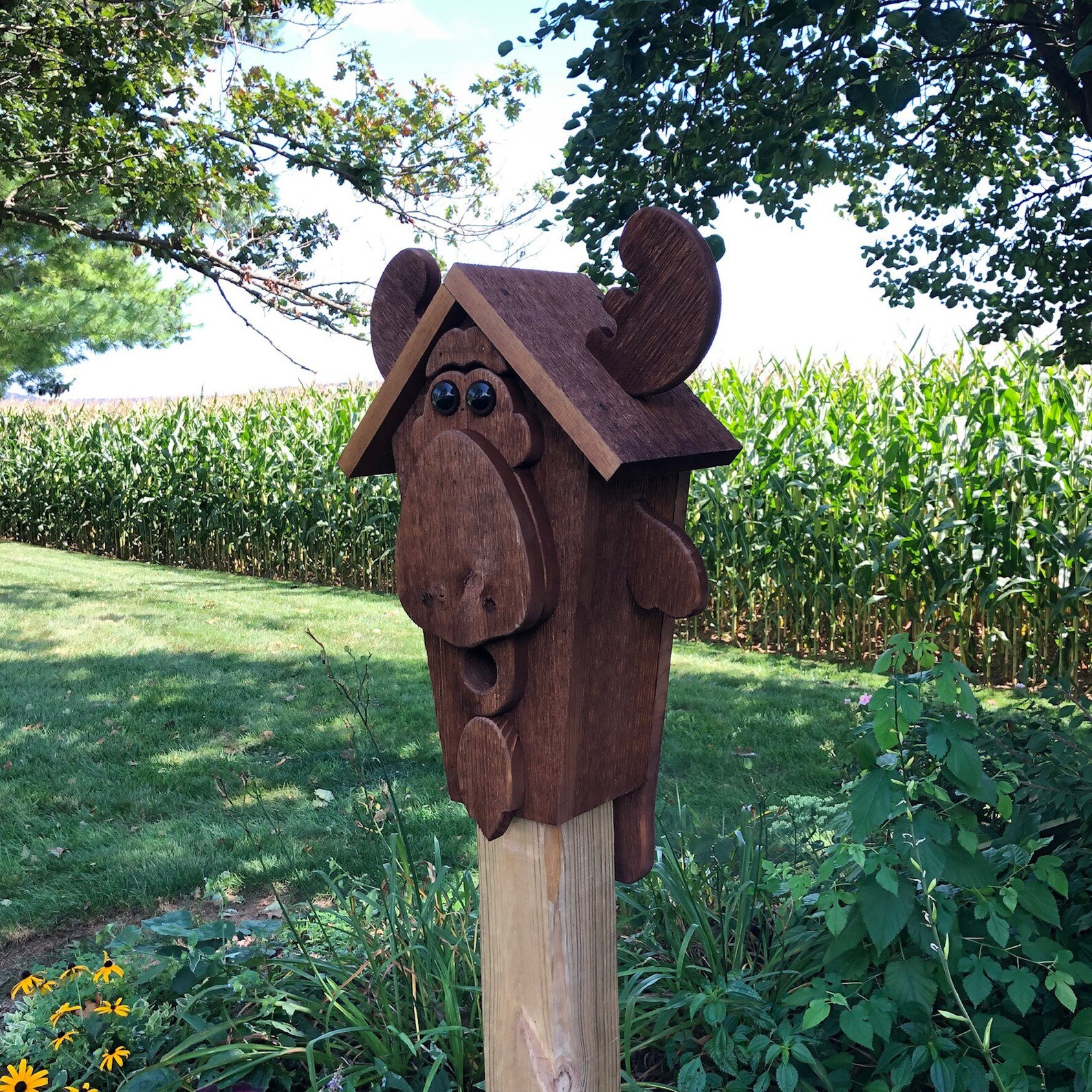 Moose Birdhouse, Reclaimed Wood Birdhouse, Amish Handmade Birdhouse ...