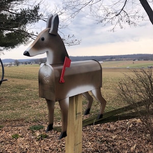 Deer Mailbox | Unique Doe Mailbox | Buck Mailbox | PP040 - Etsy
