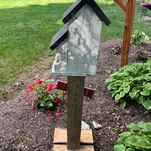 Bed and Breakfast Birdhouse Welcome Sign Garden Decor From Reclaimed ...