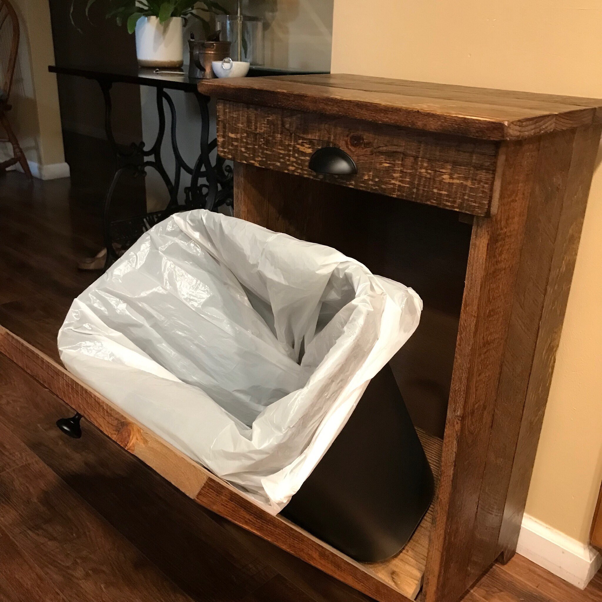 Trash Bin Trash Can Rustic Farmhouse Decor TTA-TR | Etsy