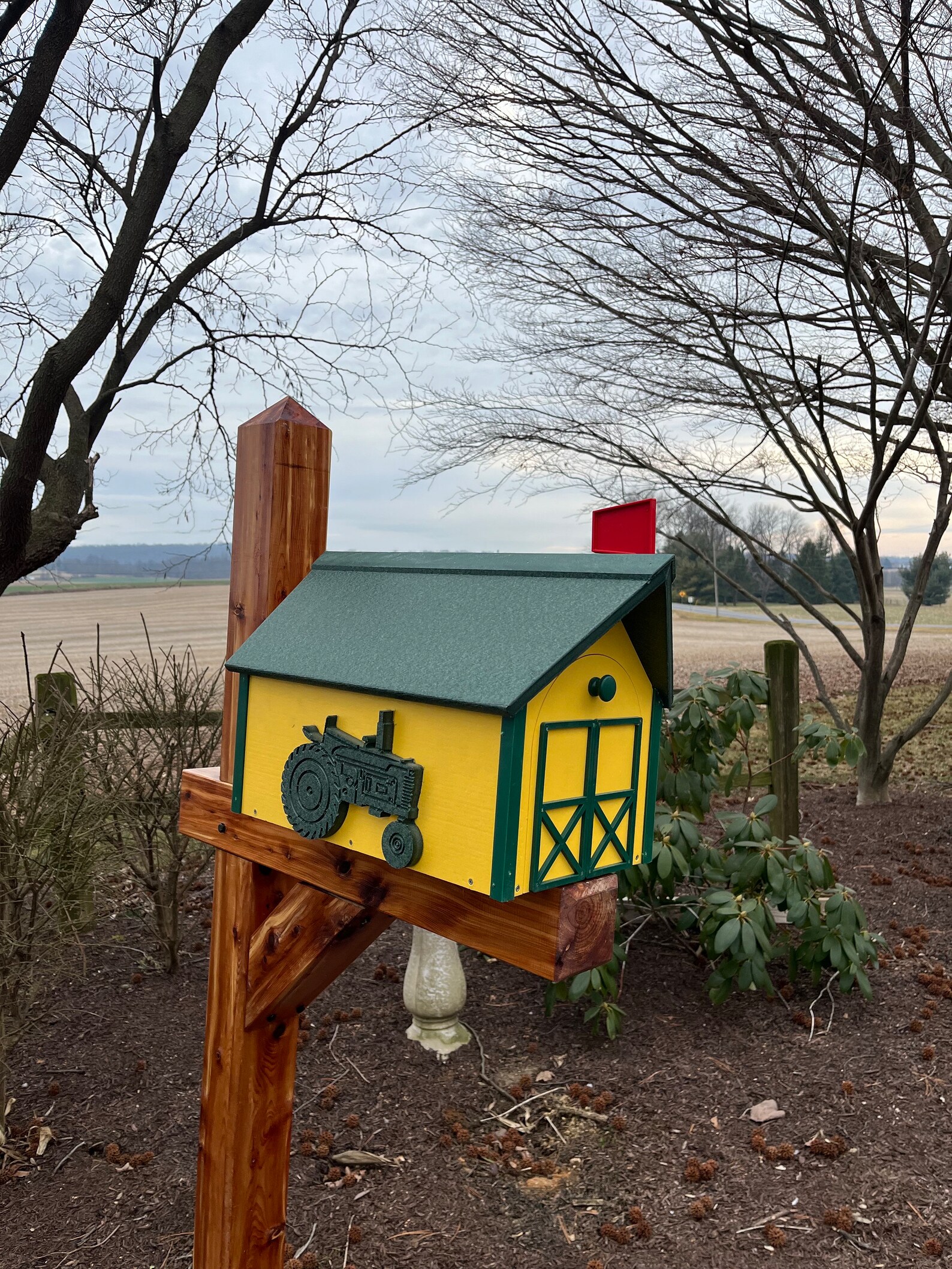 Tractor Mailbox Made With Durable Poly Lumber | Amish Made | Recycled ...