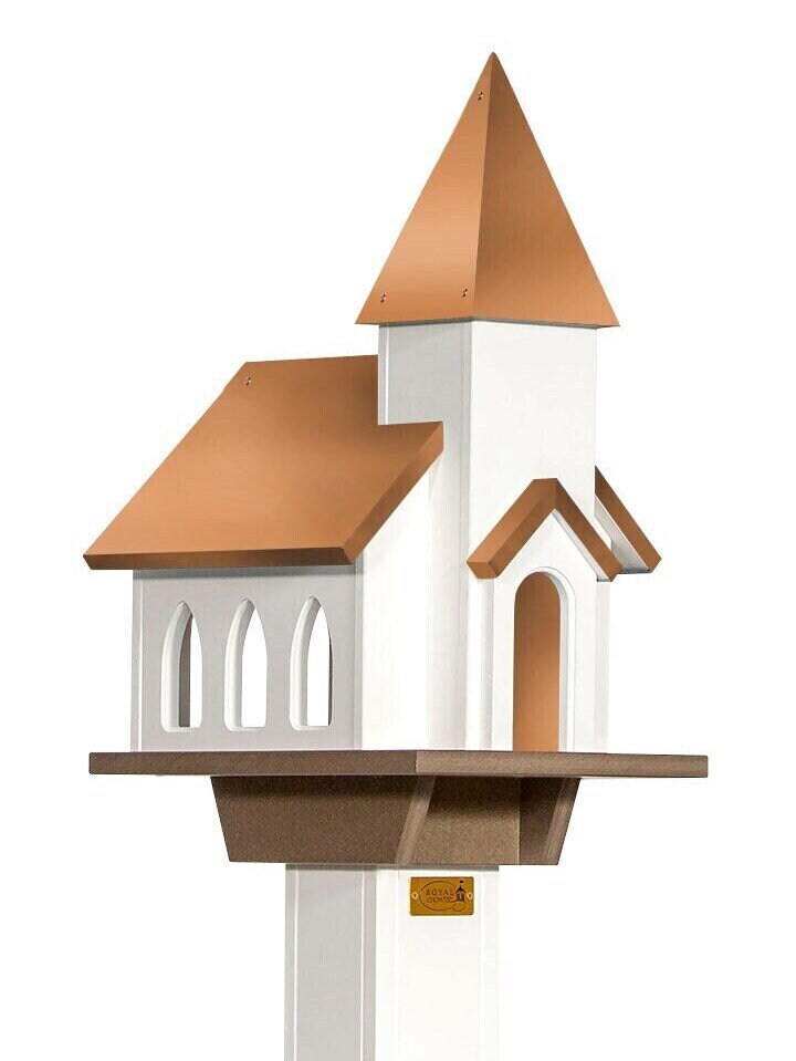 Beautiful Church Bird Feeder | Chapel Bird Feeder | Copper Roof | BFCH ...