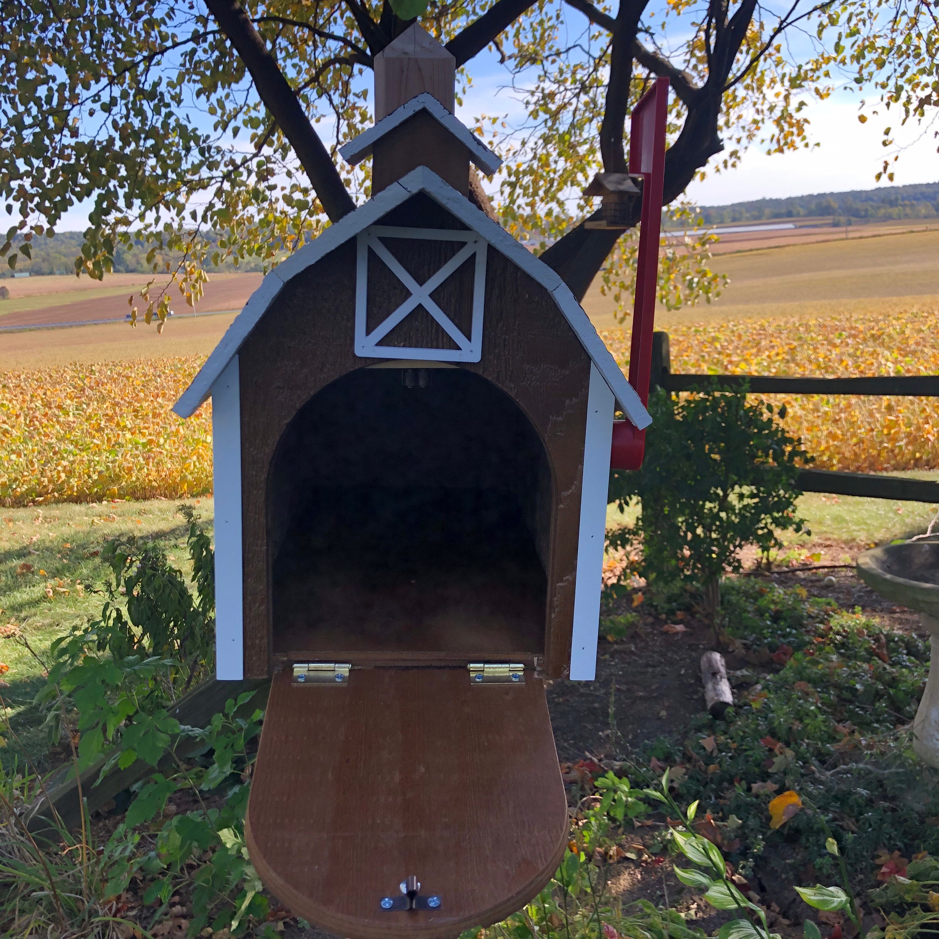 Amish Dutch Barn Mailbox With Cupula | K0002 - Etsy