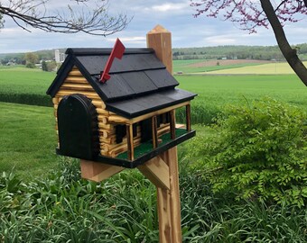Log Cabin Mailbox - Etsy