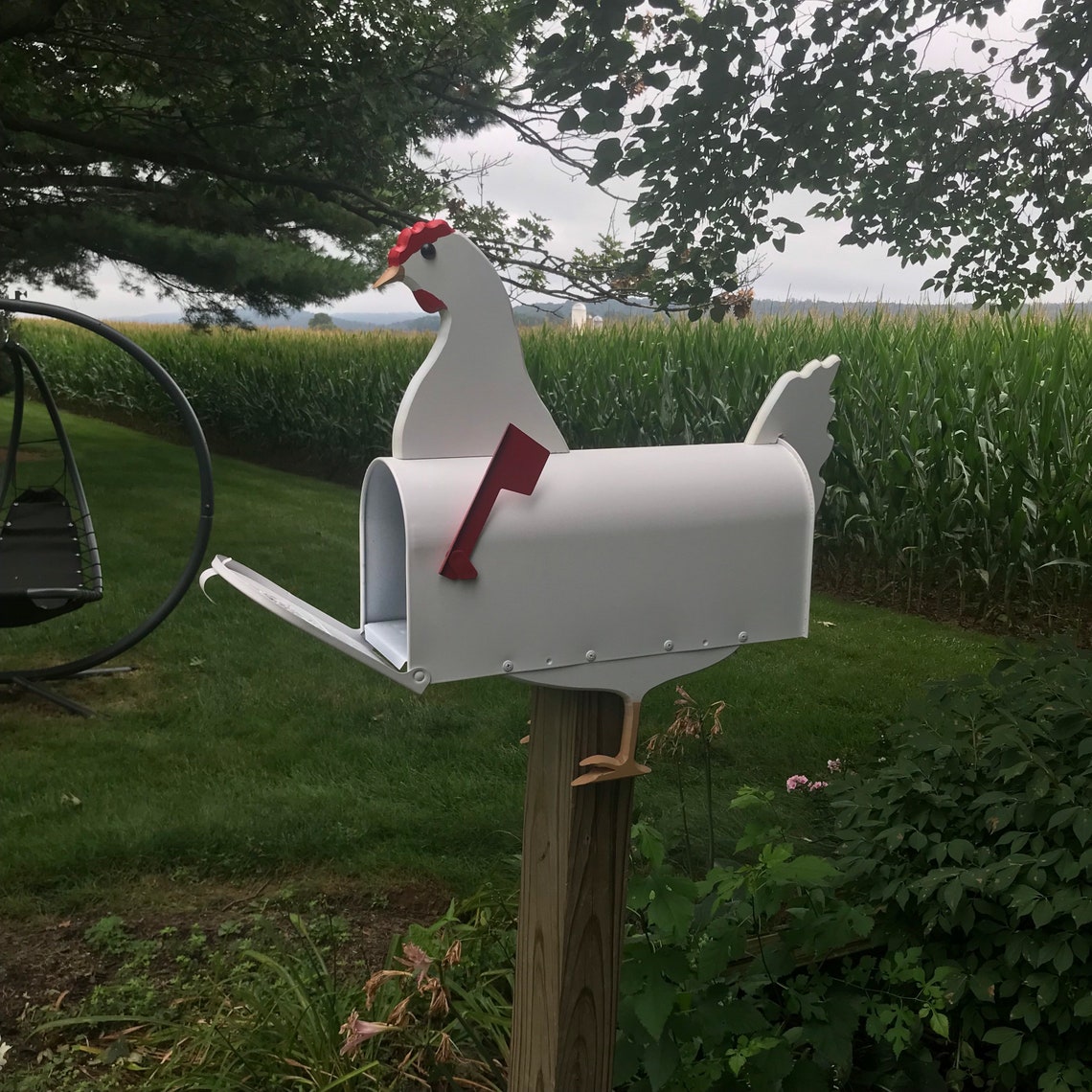 Chicken Mailbox Farm Animal Unique Mailbox PP017 | Etsy