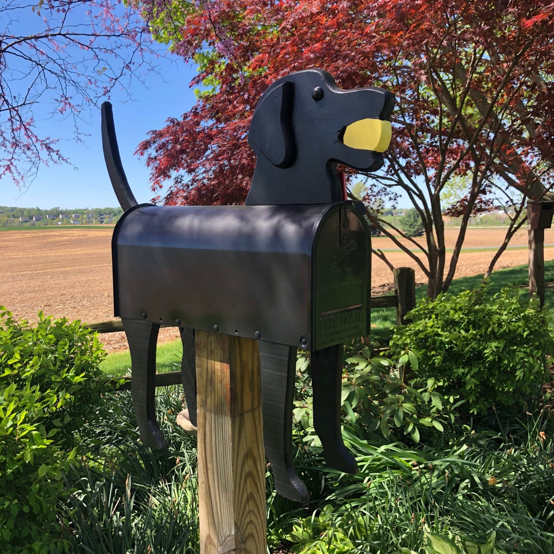 Labrador Retriever With Ball Mailbox Unique Dog Mailbox - Etsy