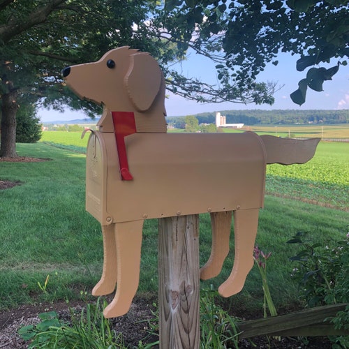Golden Doodle Mailbox Unique Dog Mailbox Pp014 - Etsy