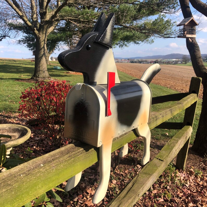 German Shepherd Mailbox Unique Dog Mailbox PP002 - Etsy