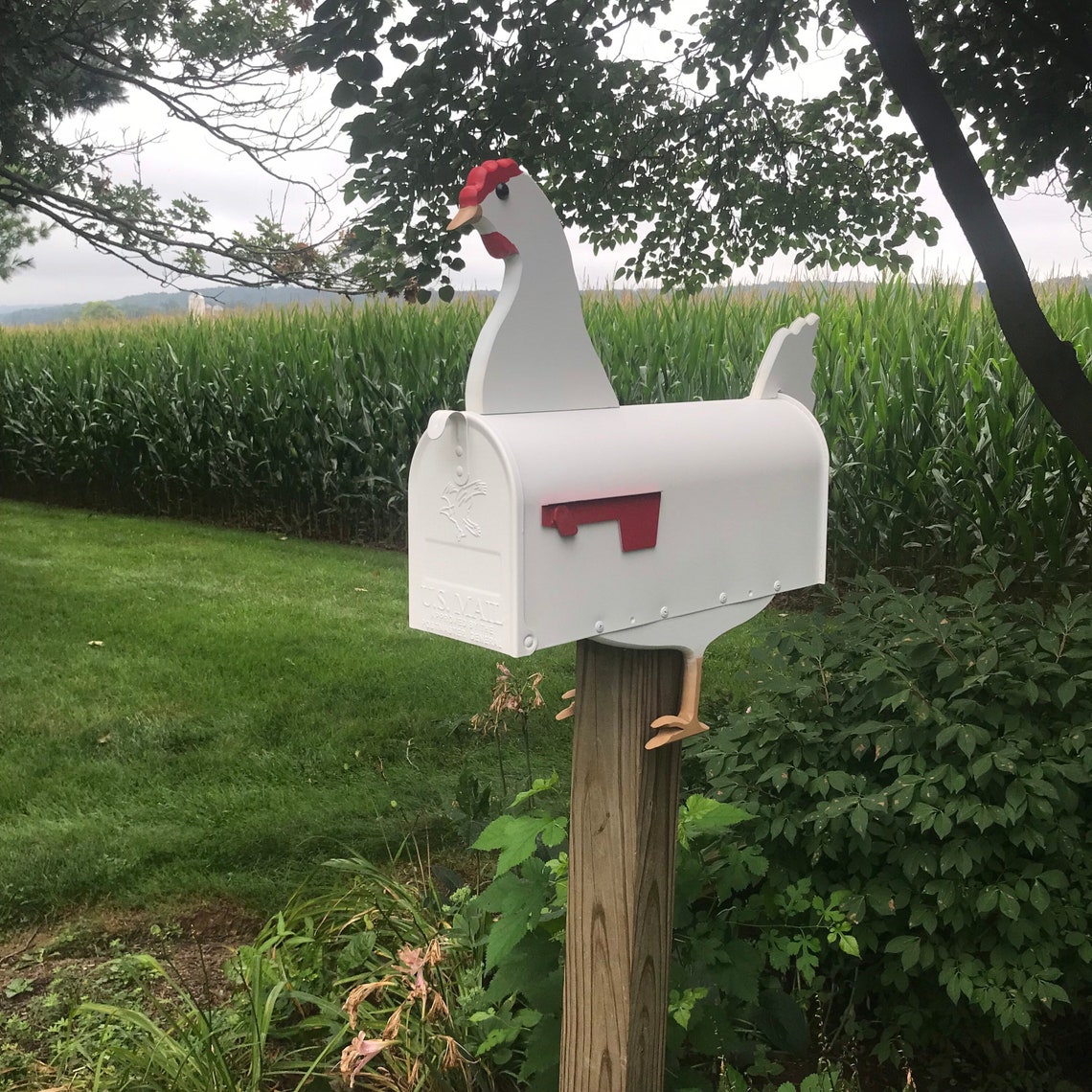 Chicken Mailbox Farm Animal Unique Mailbox PP017 - Etsy