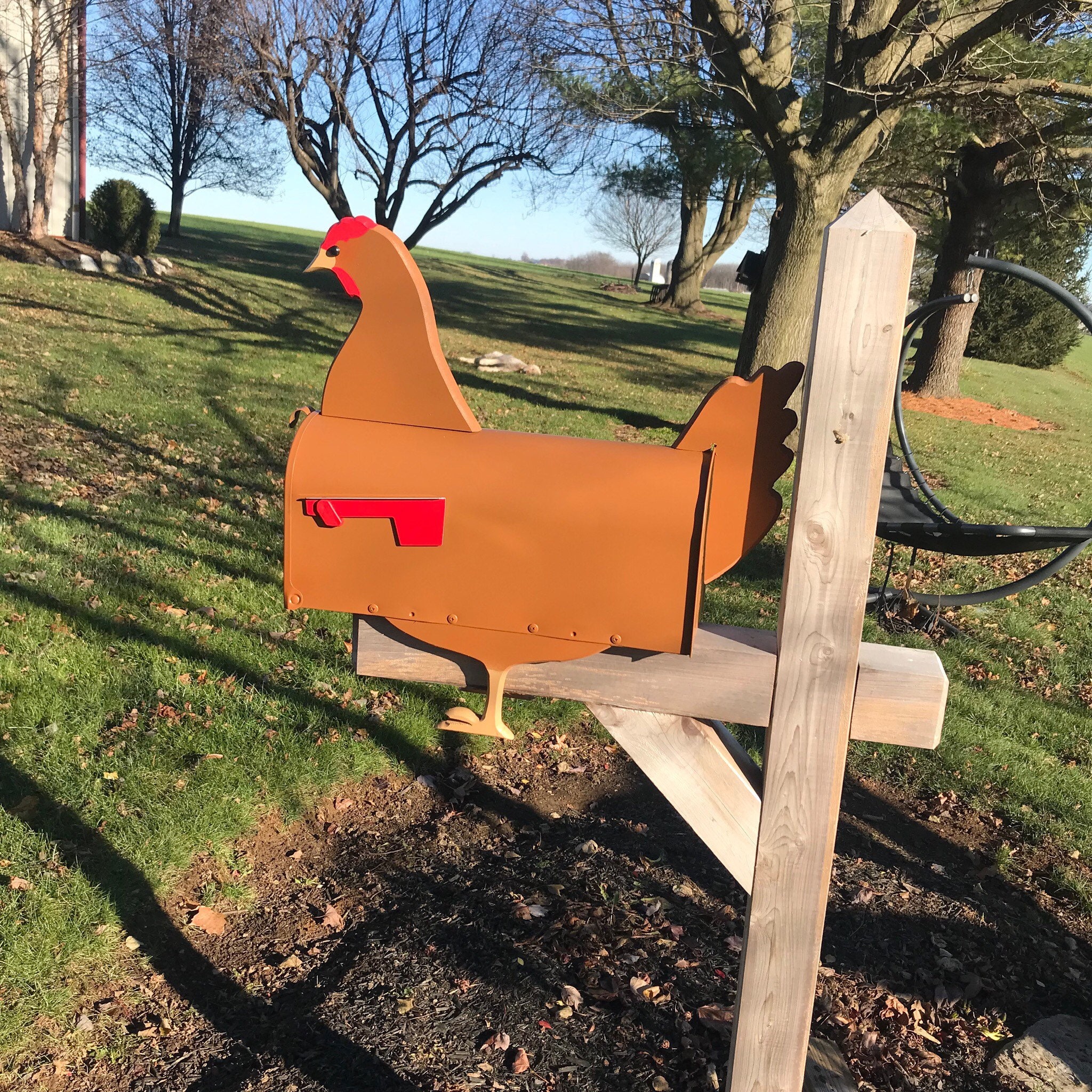 Chicken Mailbox Farm Animal Unique Mailbox PP017 - Etsy
