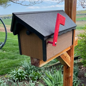 Durable and Beautiful Poly Lumber Mailbox | Wood Grain Look | Eco ...