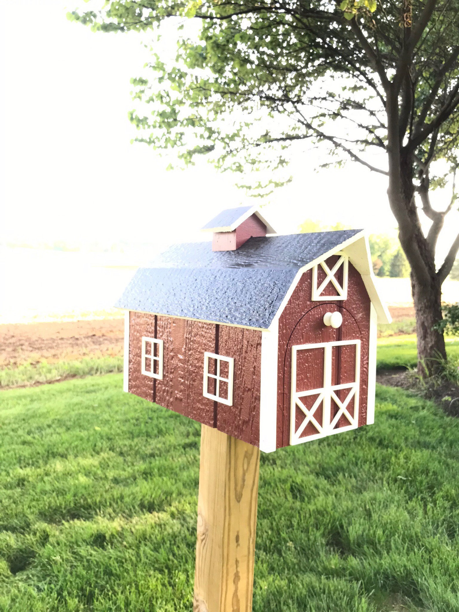Dutch Barn Mailbox Wooden Mailbox Amish Made K0002 - Etsy