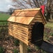 Log Cabin Mailbox With Cedar Shake Roof and Stone Chimney - Etsy