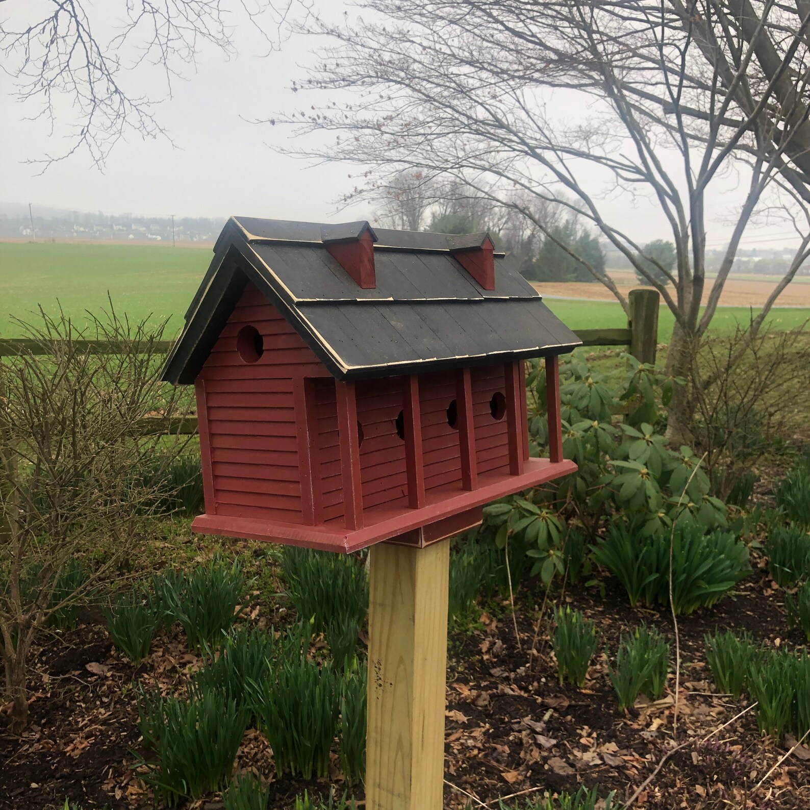 Rustic Large Birdhouse With 6 Apartments Reclaimed Materials - Etsy