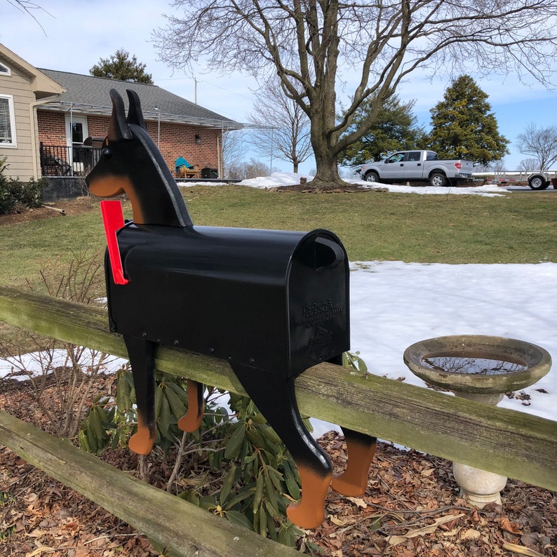 Doberman Pinscher Mailbox Unique Dog Mailbox PP016 | Etsy