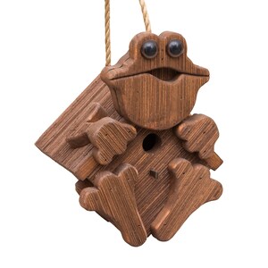 Frog Birdhouse | Hand Made From Reclaimed Wood | BH17 - Etsy
