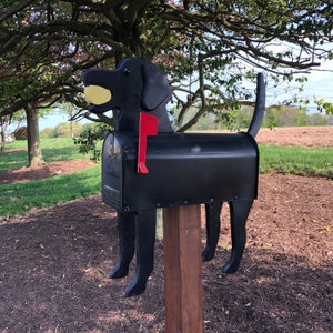 Labrador Retriever With Ball Mailbox | Unique Dog Mailbox | PP003B - Etsy