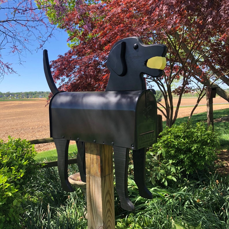 Labrador Retriever With Ball Mailbox Unique Dog Mailbox - Etsy