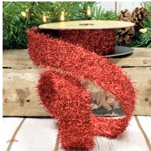 Metallic Tinsel Ribbon by Dstevens - Etsy