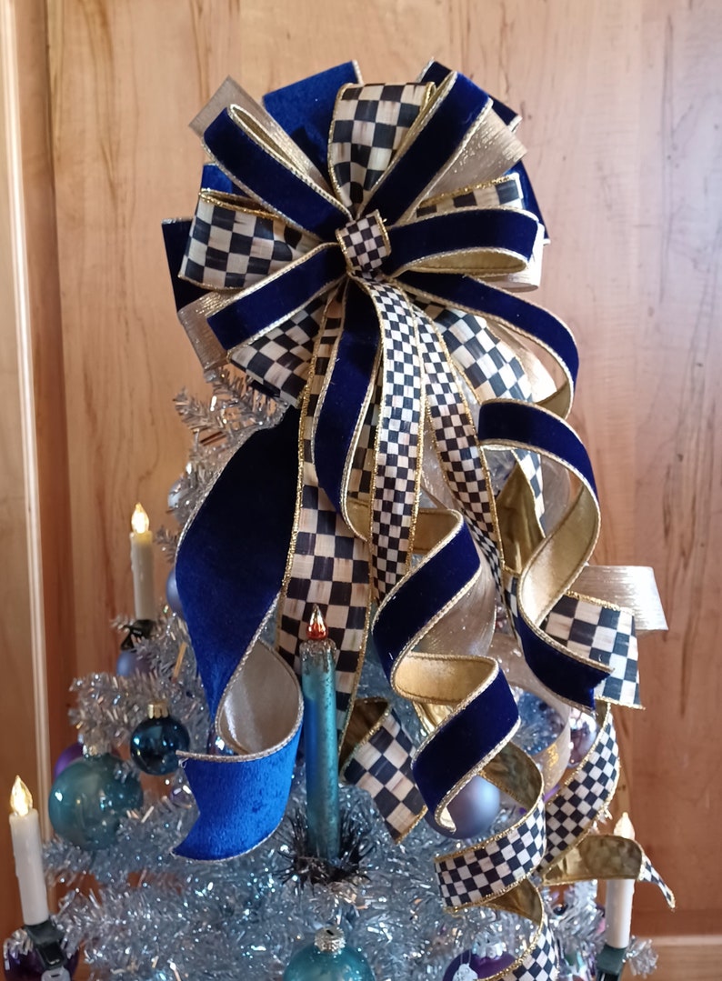 Megan's Blue Velvet Bow - Etsy