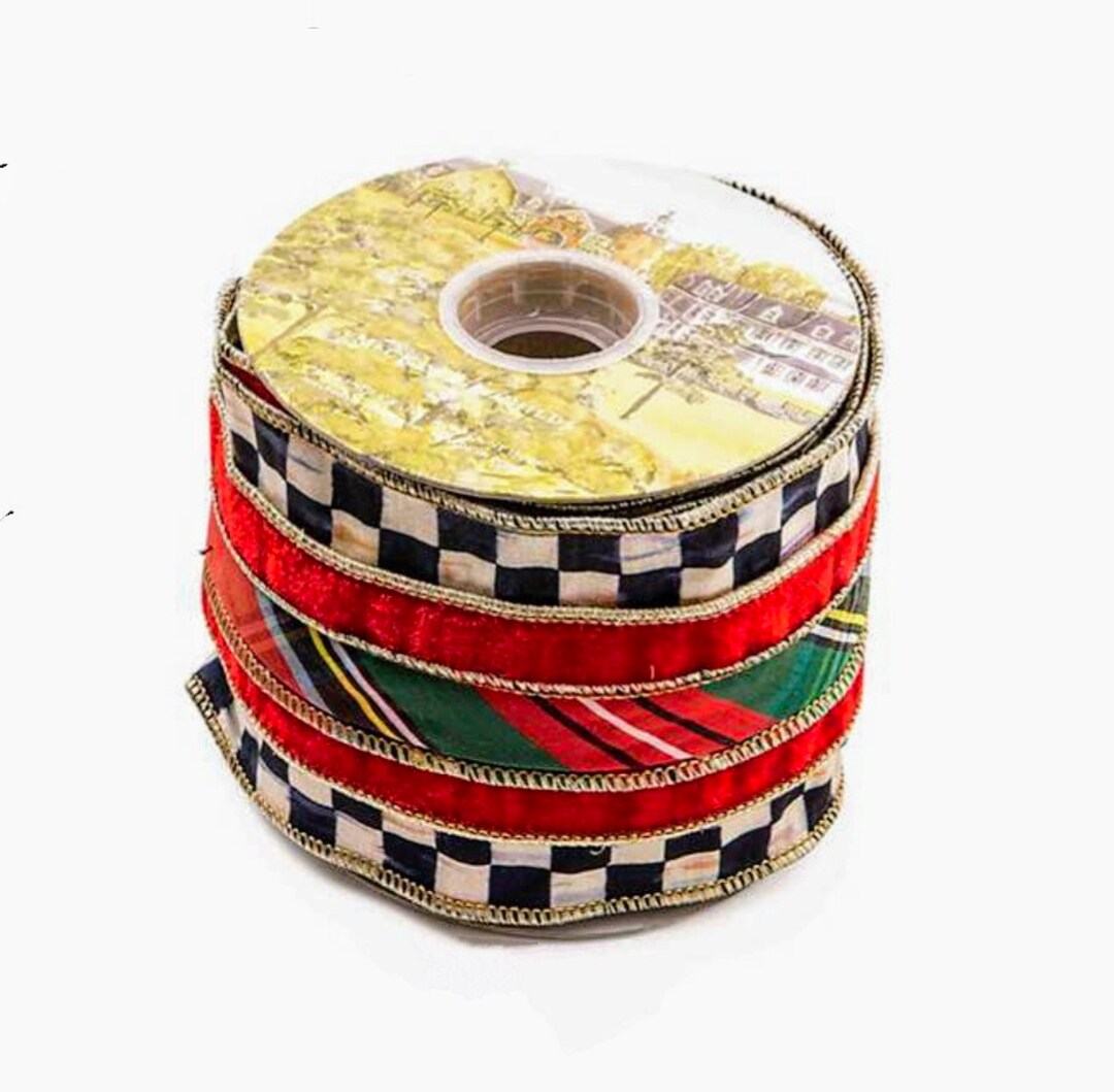 Courtly Tartan Regal Ribbon, Christmas Ribbon - Etsy
