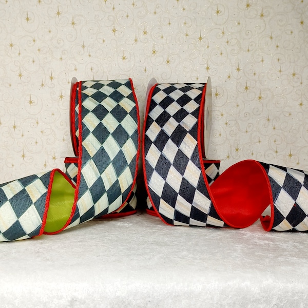 Harlequin Ribbon - Etsy