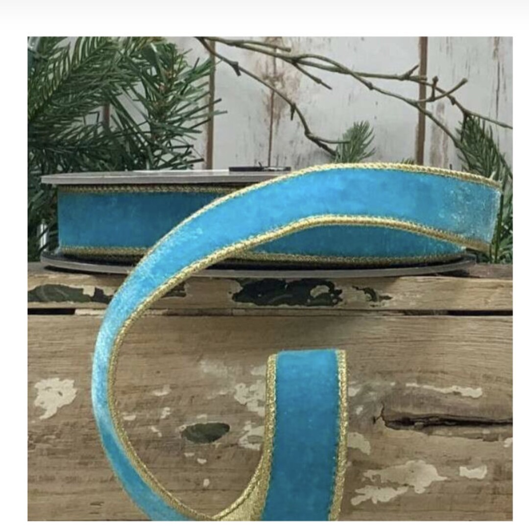 1 & 4 Blue Moon Velvet Ribbon by Dstevens - Etsy