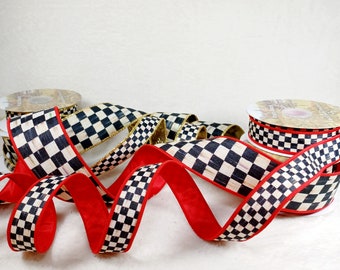 Mackenzie Childs Courtly Check Fabric | Etsy