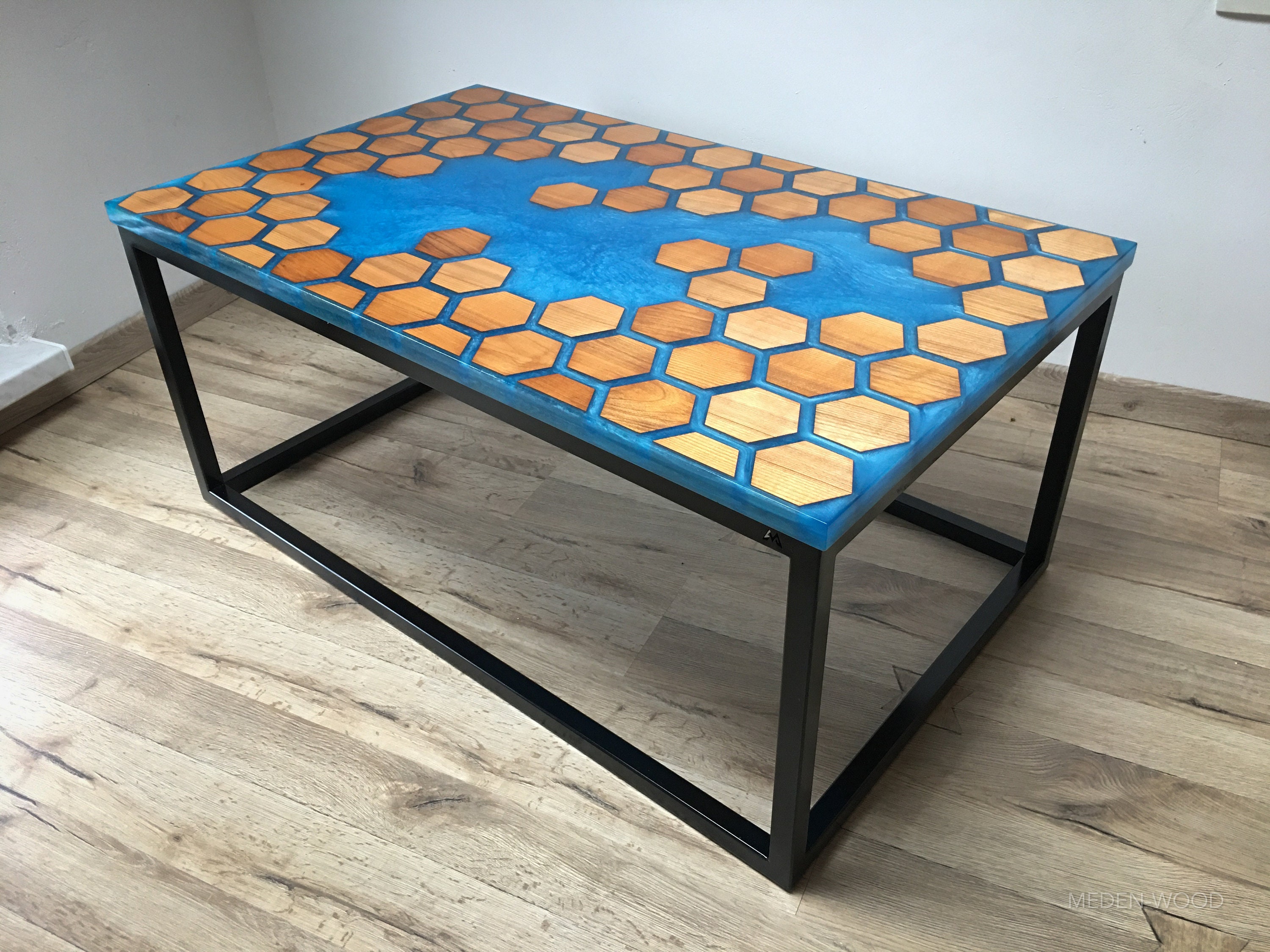 Illuminate Your Space: Handcrafted Glow-in-the-dark Wood Resin Coffee ...