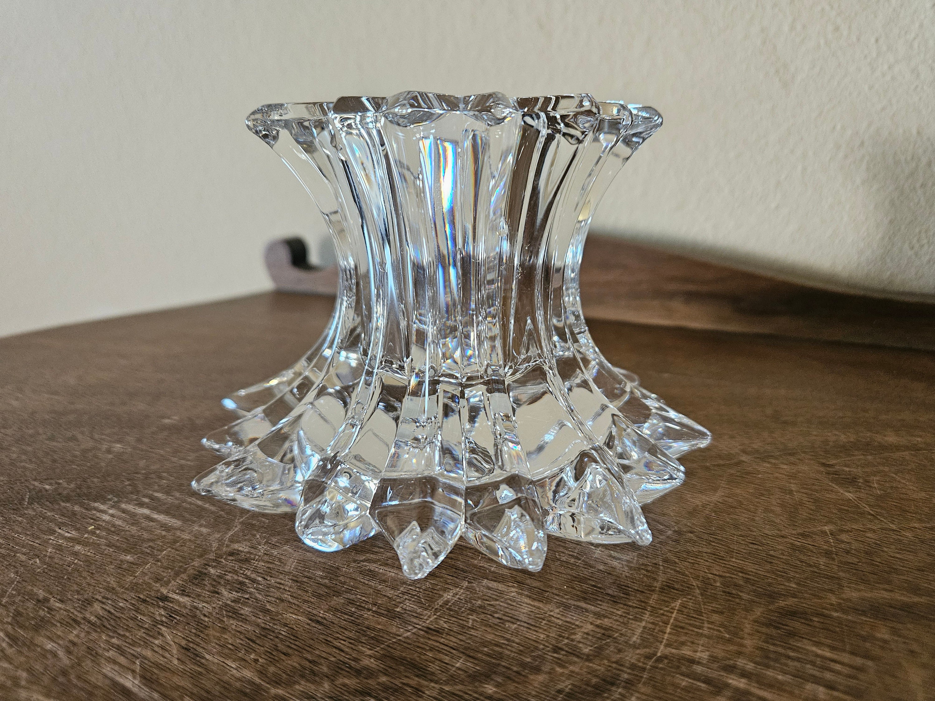Partylite Crystal Aurora Candle Holder, Made in Germany - Etsy