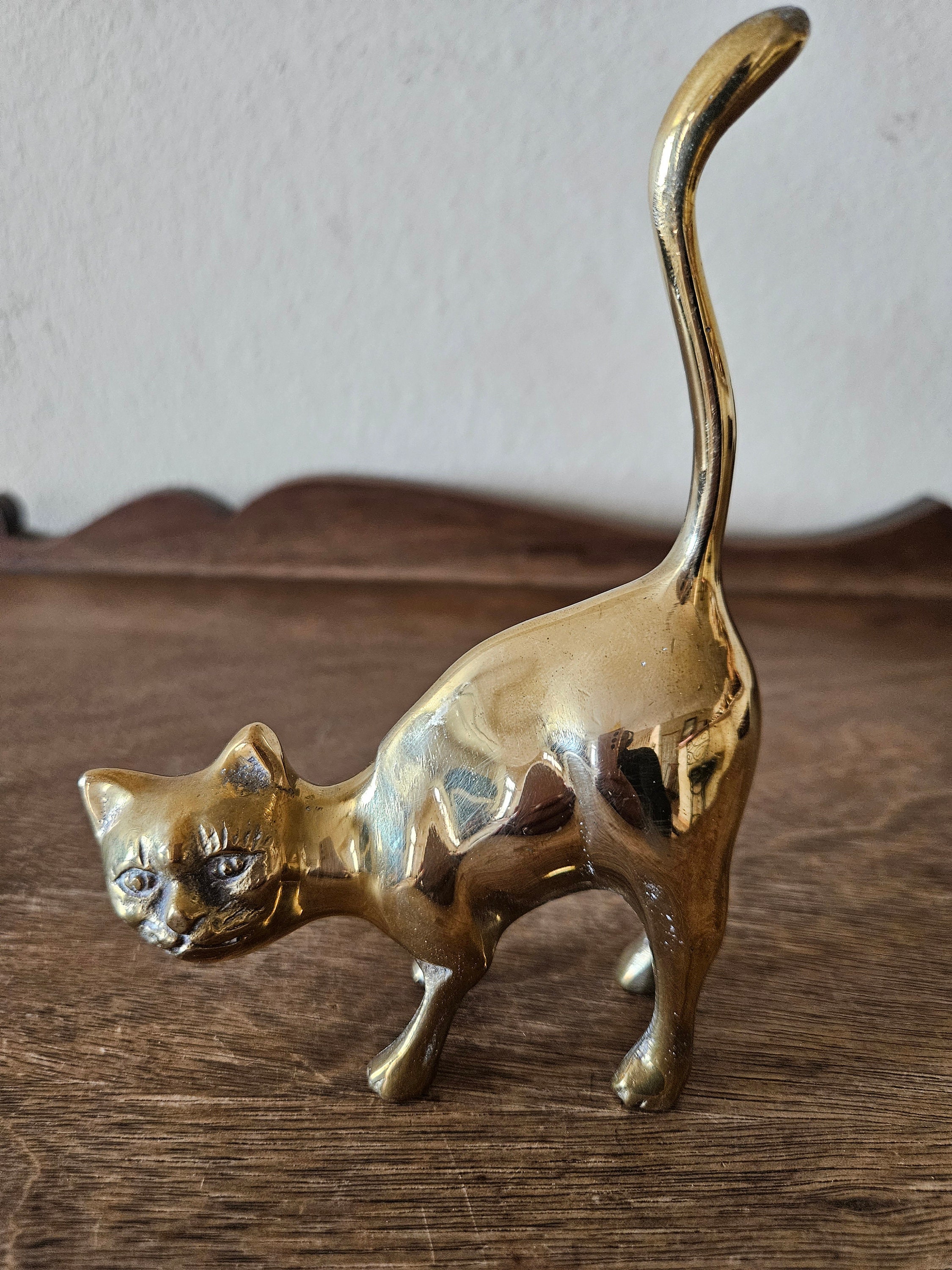 Vintage Leonard Solid Brass Collection Cat Figurine, Made in Korea - Etsy