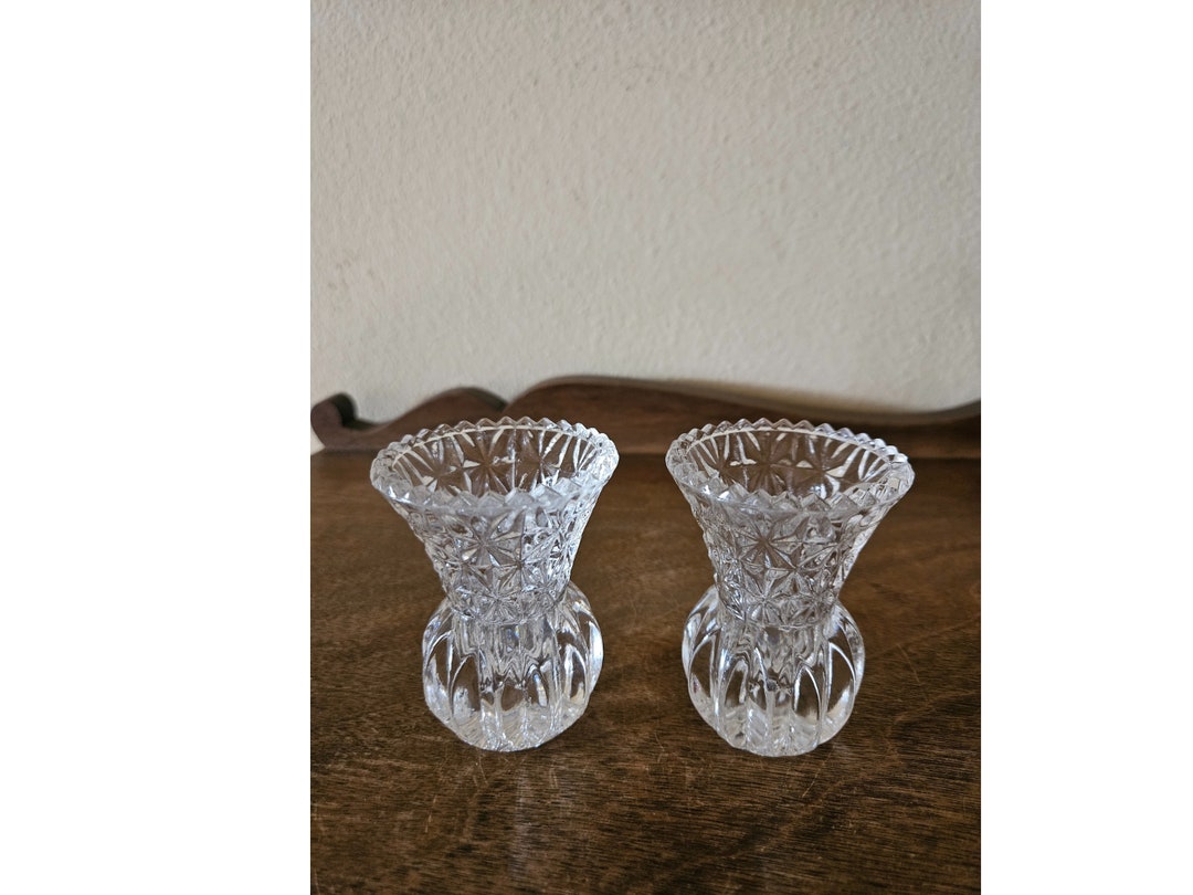 Princess House Crystal Candle or Toothpick Holders a Pair - Etsy