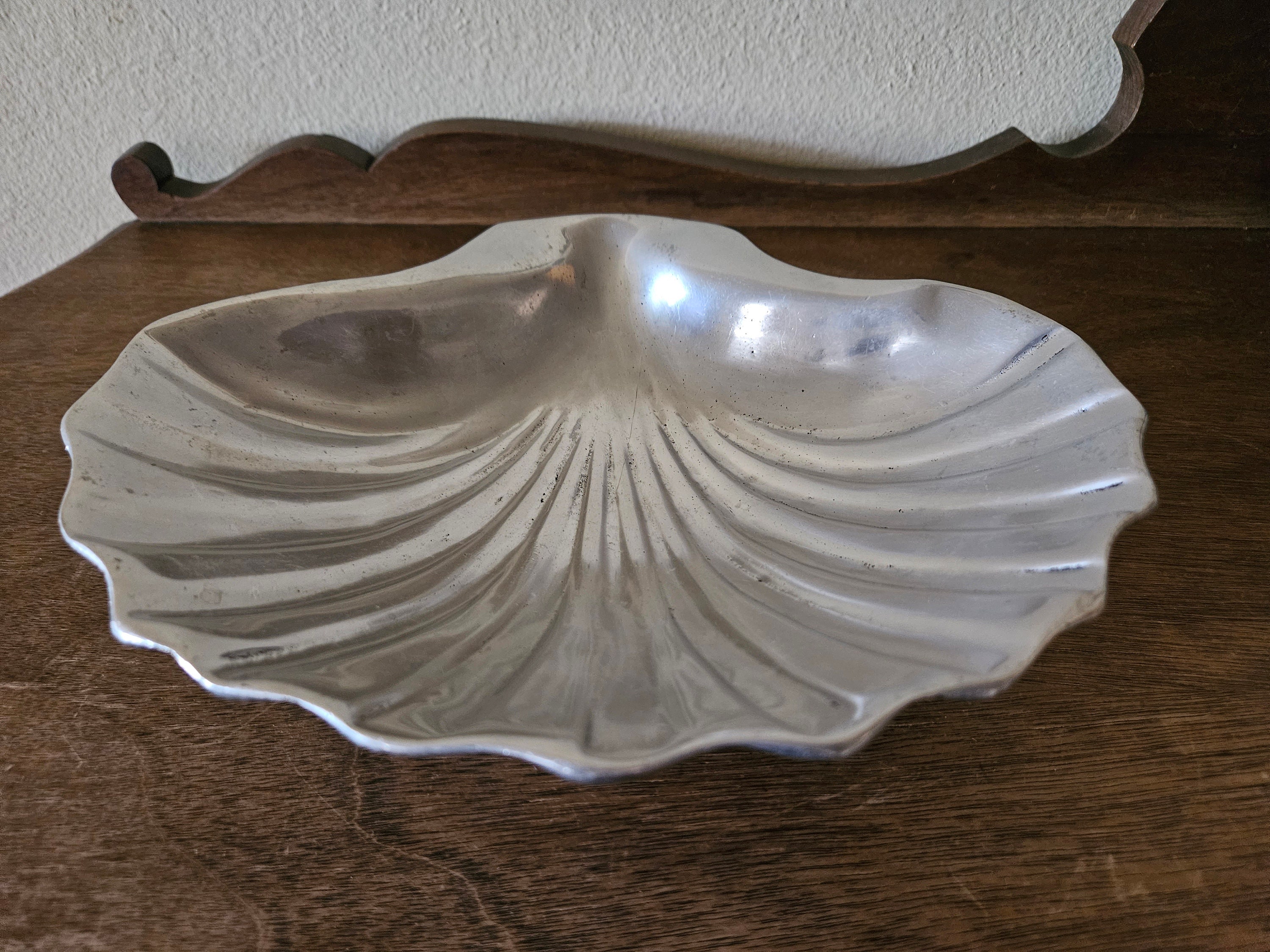 Bruce Fox Cast Aluminum Clam Shell Footed Bowl - Etsy