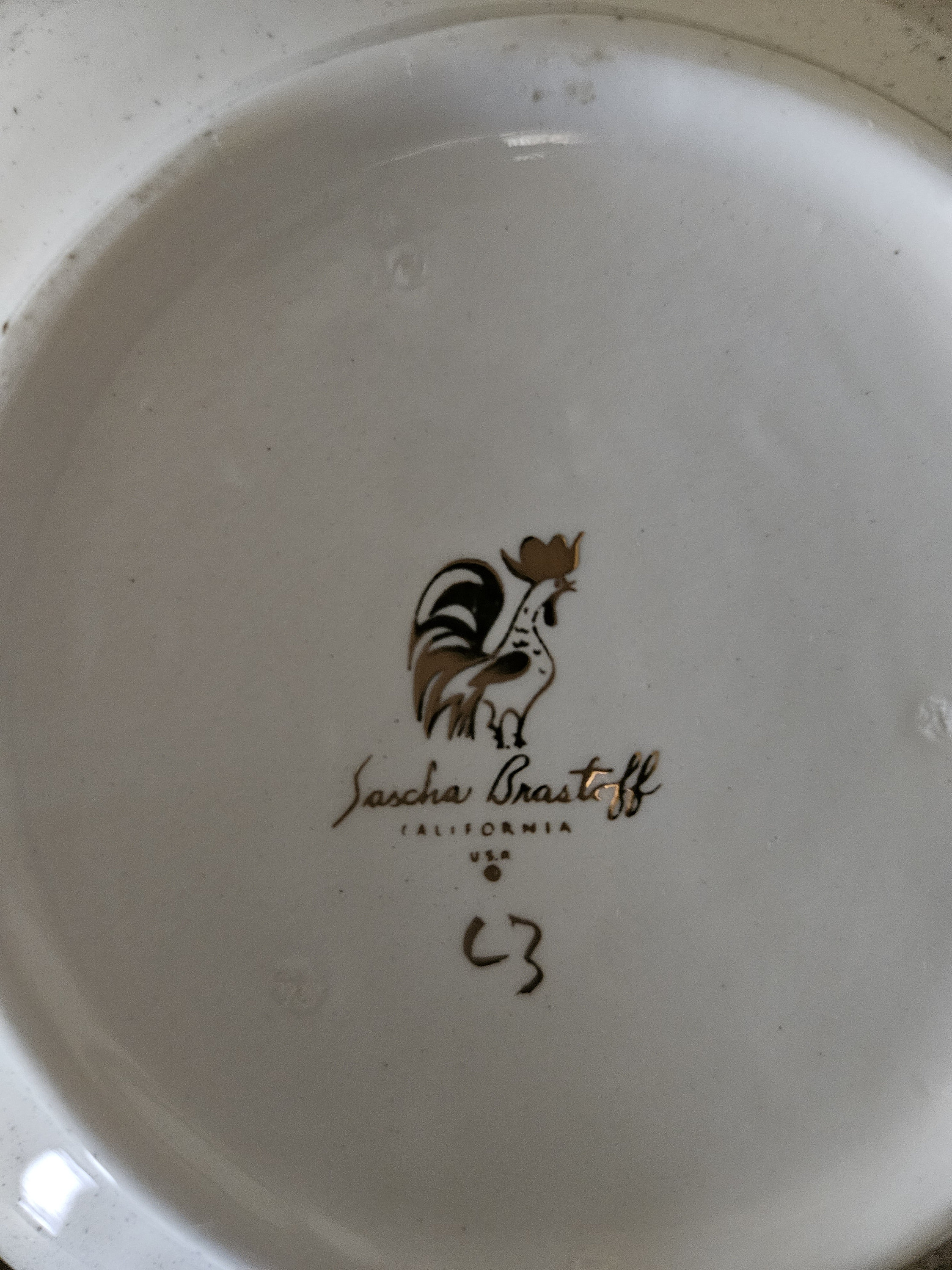 Vintage Sascha Brastoff Ceramic Bowl With Asian Style Design - Etsy