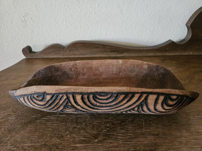 Vintage Australian Aboriginal Carved Coolamon Bowl - Etsy