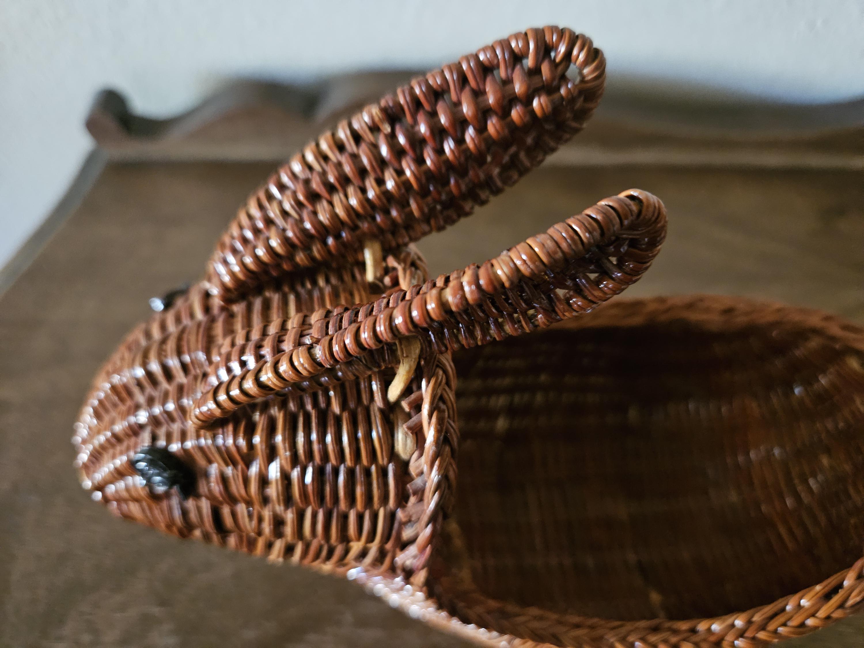 Vintage Avon Wicker Hare, Rabbit Menagerie Basket - Etsy
