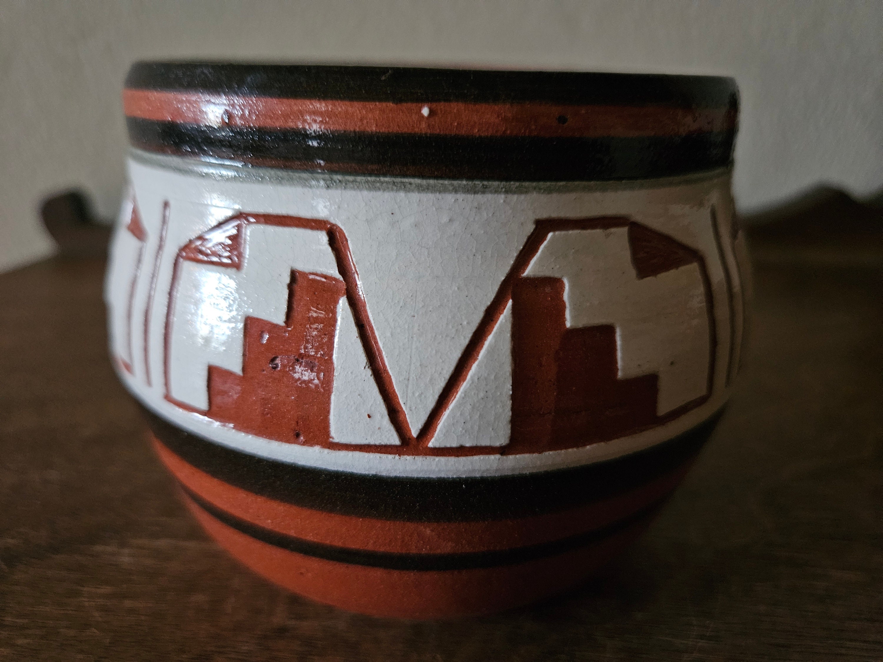 Vintage Signed Len Randall Native American Pottery Vase - Etsy