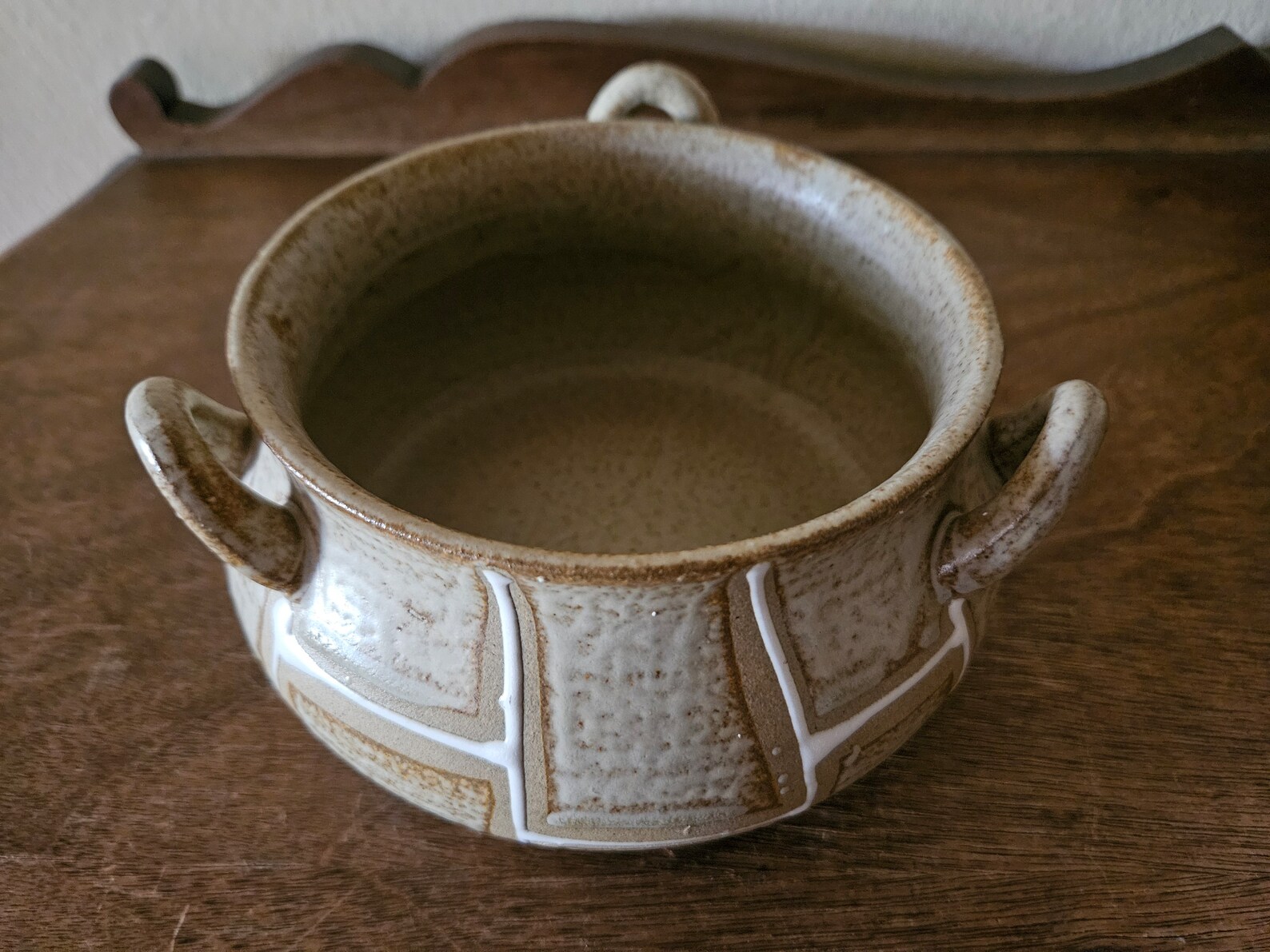 Vintage Enesco Stoneware Pottery Planter With Handles, Made in Japan ...