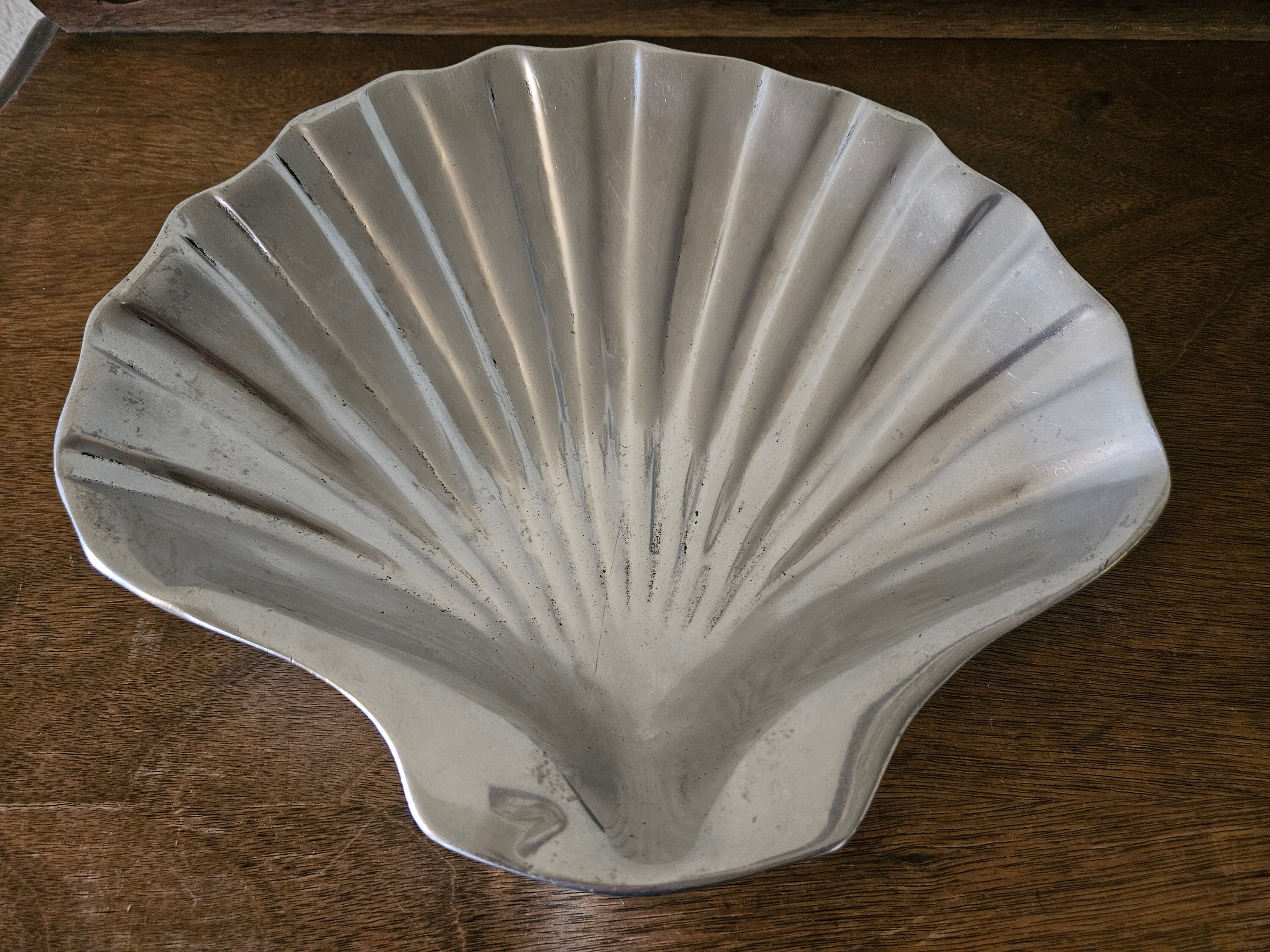 Bruce Fox Cast Aluminum Clam Shell Footed Bowl - Etsy