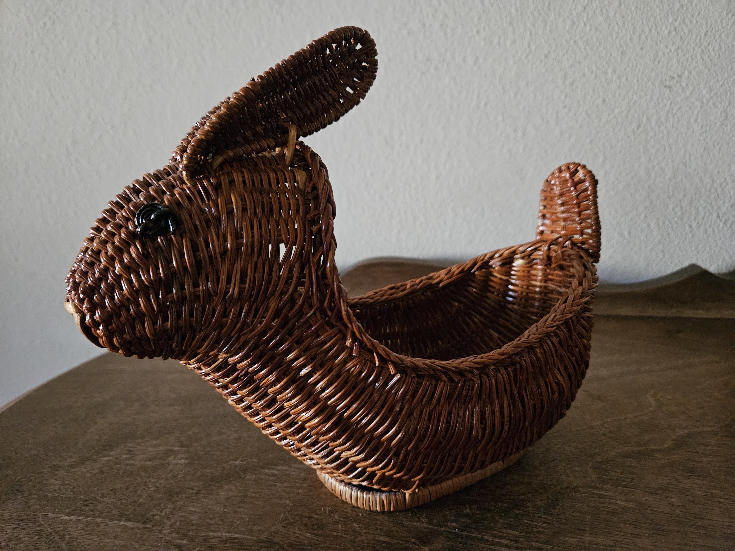 Vintage Avon Wicker Hare, Rabbit Menagerie Basket - Etsy