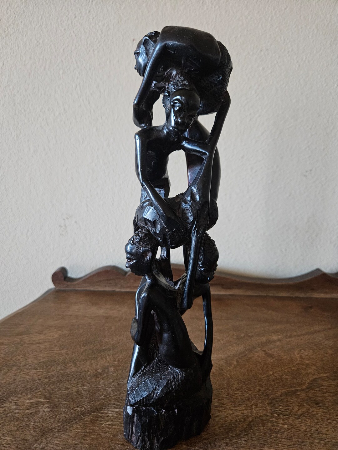 Ebony Wood African Makonde Tree of Life Carved Sculpture, Figurine - Etsy