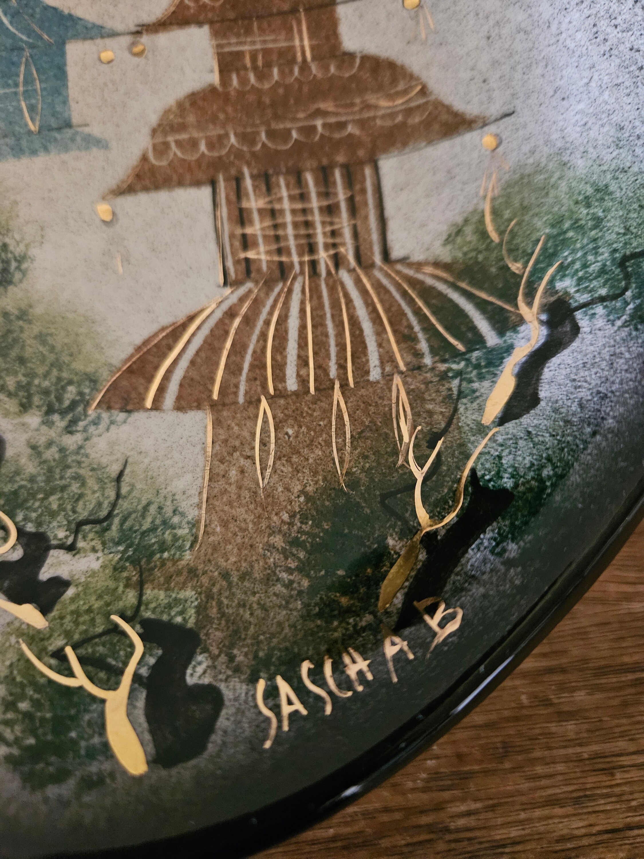 Vintage Sascha Brastoff Ceramic Bowl With Asian Style Design - Etsy