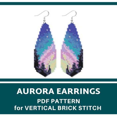 Bead Earrings Tutorial Beading Tutorial Earrings Simple Bead | Etsy