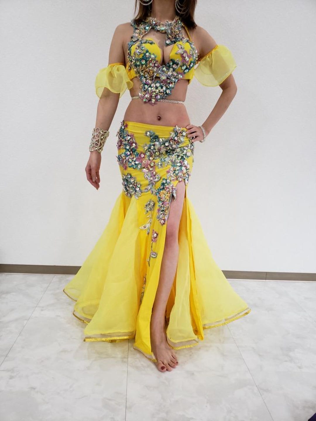 Handcrafted Egyptian Professional Belly Dance Costume - Authentic ...