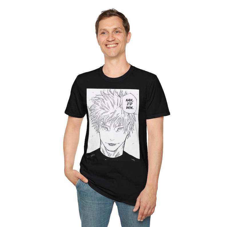Jujutsu Kaisen Gojo Nah, I'd Win T-shirt Unisex Softstyle Gift Anime ...